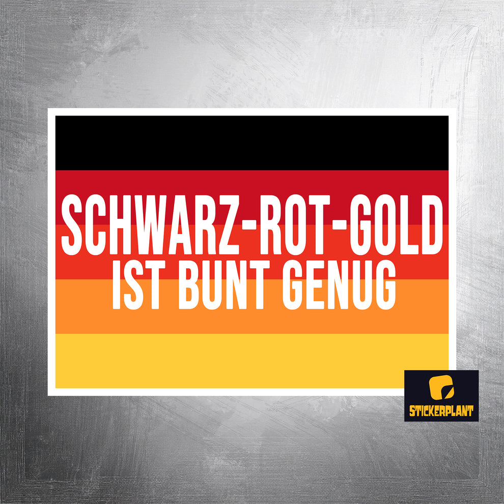 Aufkleber 'Schwarz-Rot-Gold' – Stickerplant